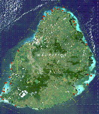 Mauritius Reef Map