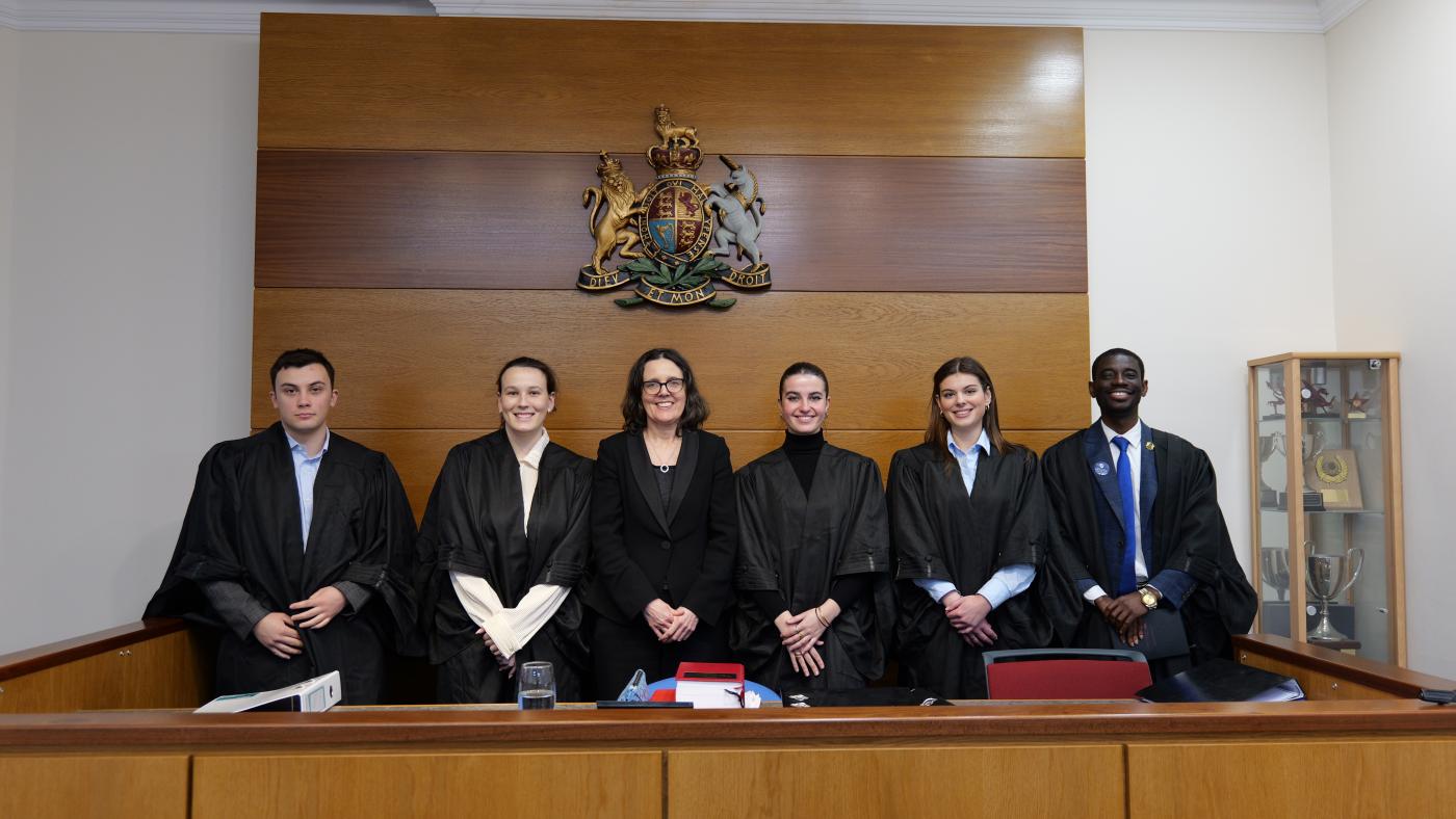 Mr Justice Nicklin attends Bangor University | Bangor University
