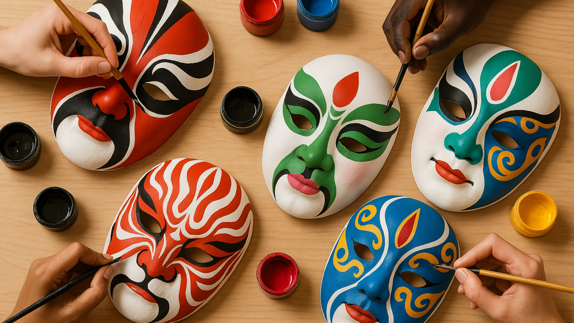 Where Colour Meets Character: The Art of Chinese Opera Masks! | Bangor ...