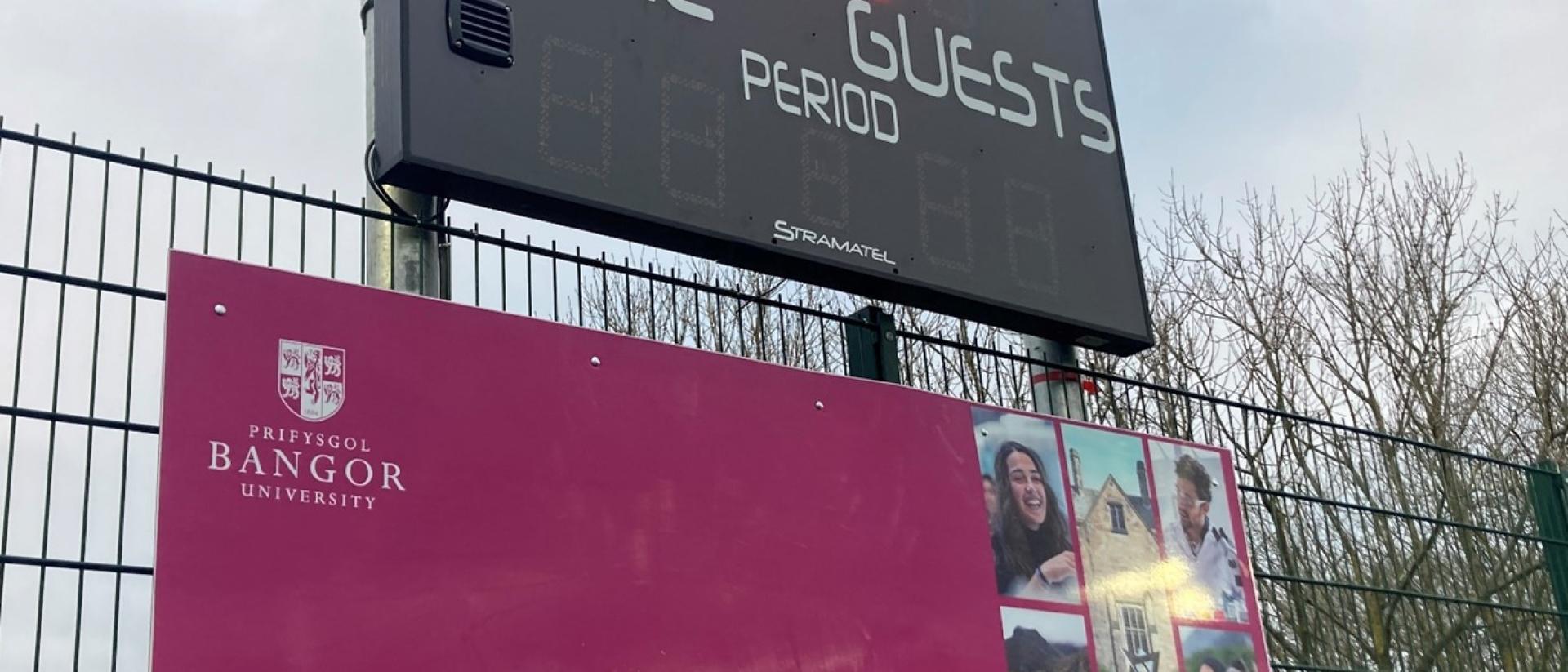 Scoreboards for Treborth playing fields through The Bangor Fund ...