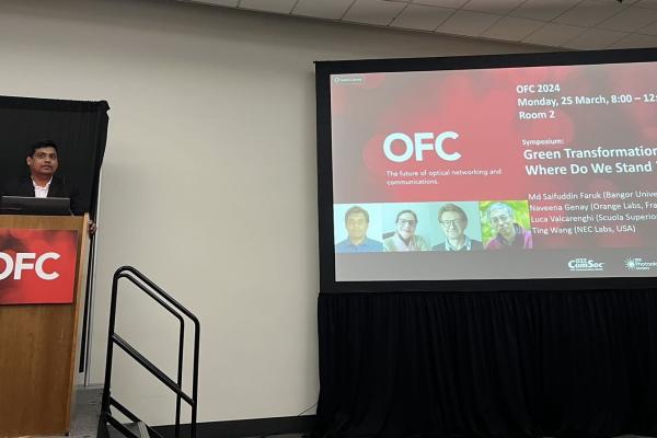 Dr Md Faruk attends OFC2024 | Bangor University