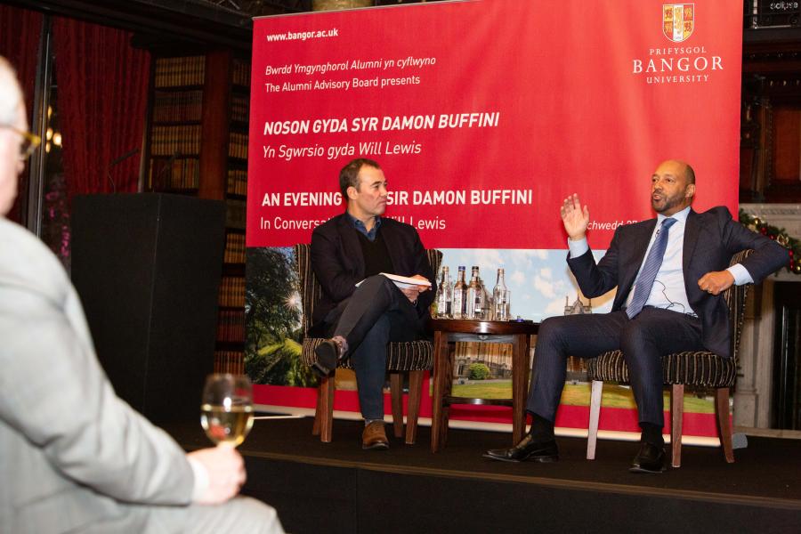 An Evening with Sir Damon Buffini with William Lewis | Bangor University
