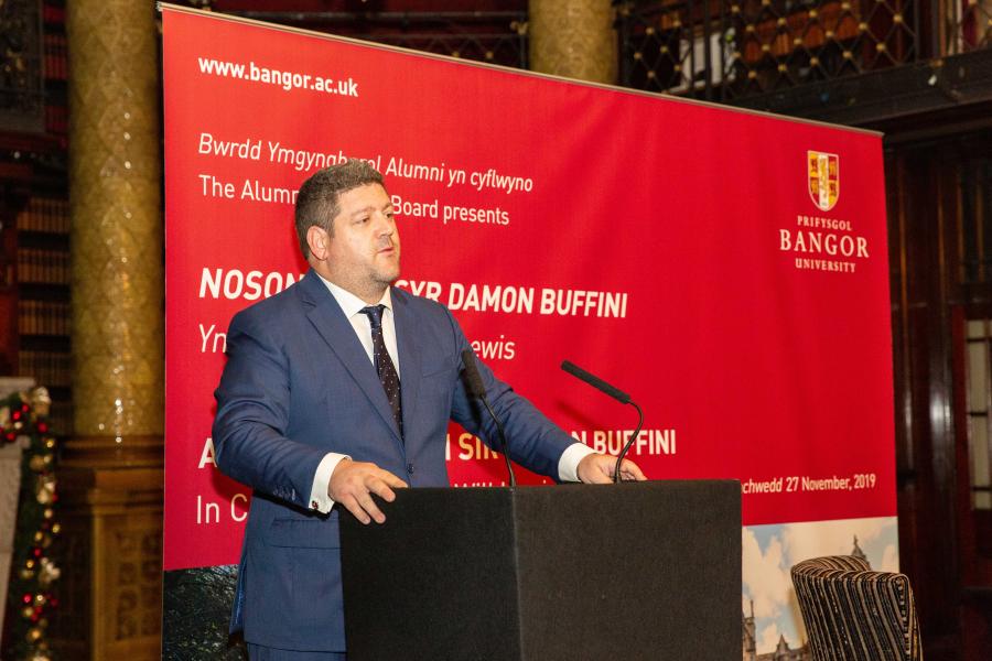 An Evening with Sir Damon Buffini with William Lewis | Bangor University