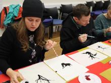 Lunchtime Art with a Twist: Exploring the Ink-Blowing Technique ...
